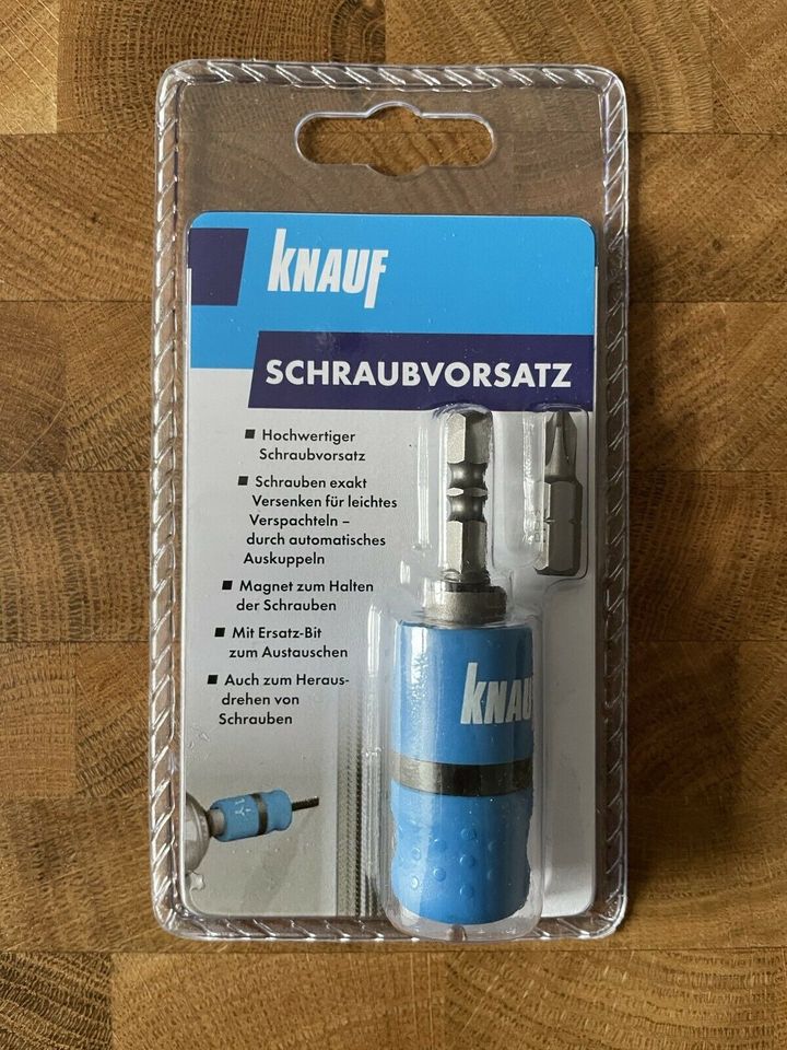 KNAUF SCHRAUBVORSATZ NEU & OVP TROCKENBAU GIPSKARTON MAGNETISCH in ... KNAUF SCHRAUBVORSATZ NEU & OVP TROCKENBAU GIPSKARTON MAGNETISCH in ...