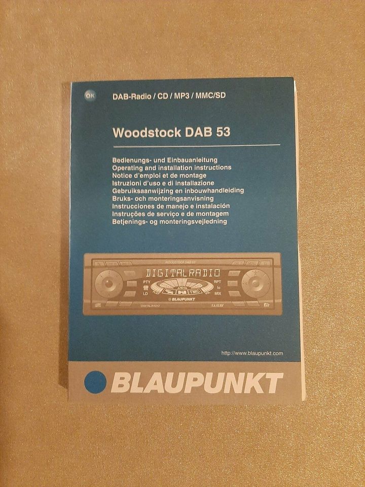 Blaupunkt Bedienungs Und Einbauanleitung Woodstock Dab 53 In Baden